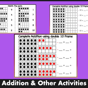 Ten Frames Activity Printable | 10 Frame Flash Cards | Ten Frame ...