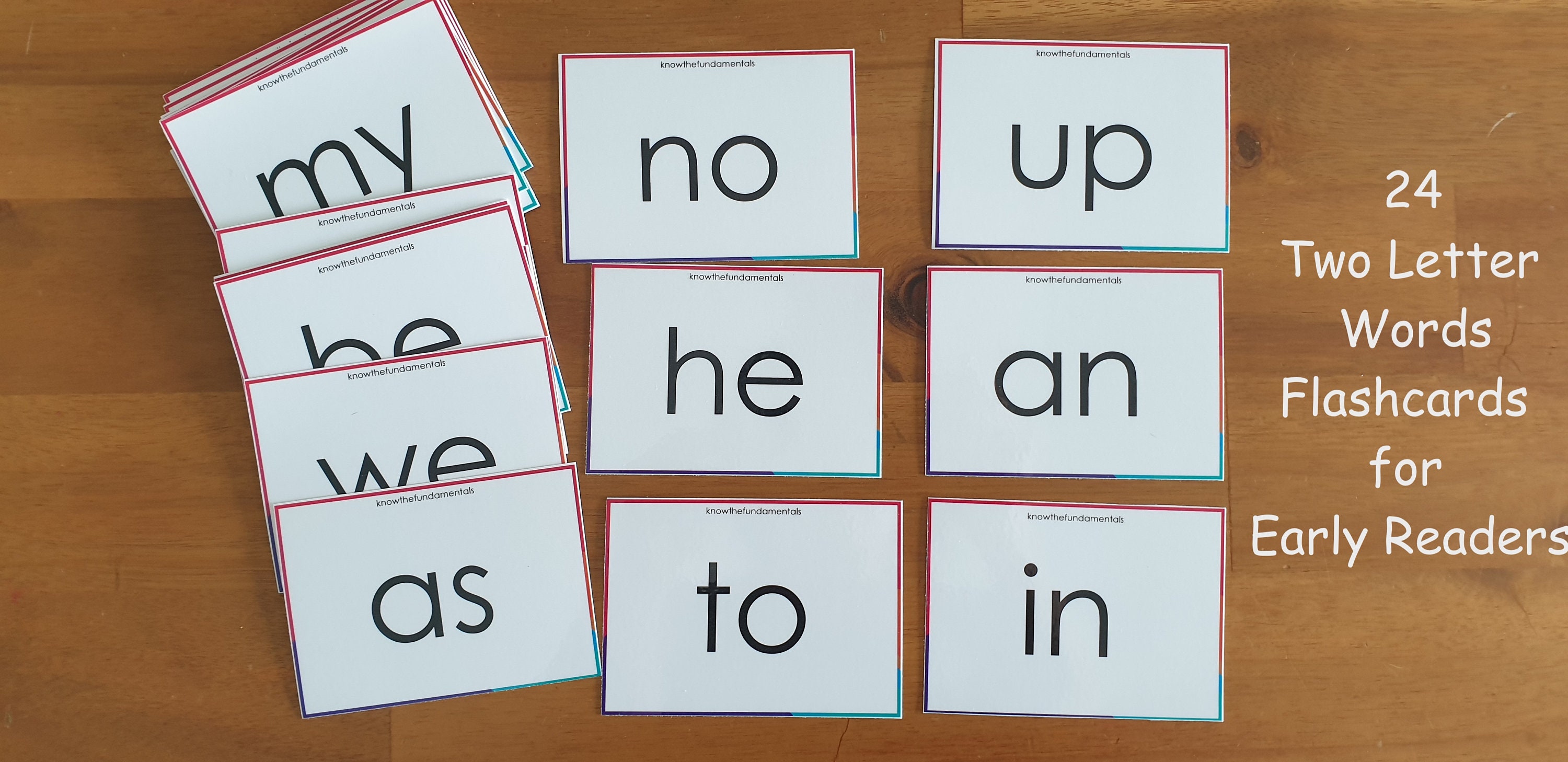 Two Letter Words, Learn to Read 2 Letter Words, 2 Letter Sight Words ...