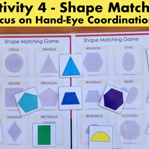 Kindergarten Activity Worksheets | Shapes Puzzles | Educational Games ...