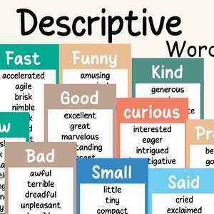 Synonyms Posters Wow Words Other Ways to Say Learning Chart Classroom ...