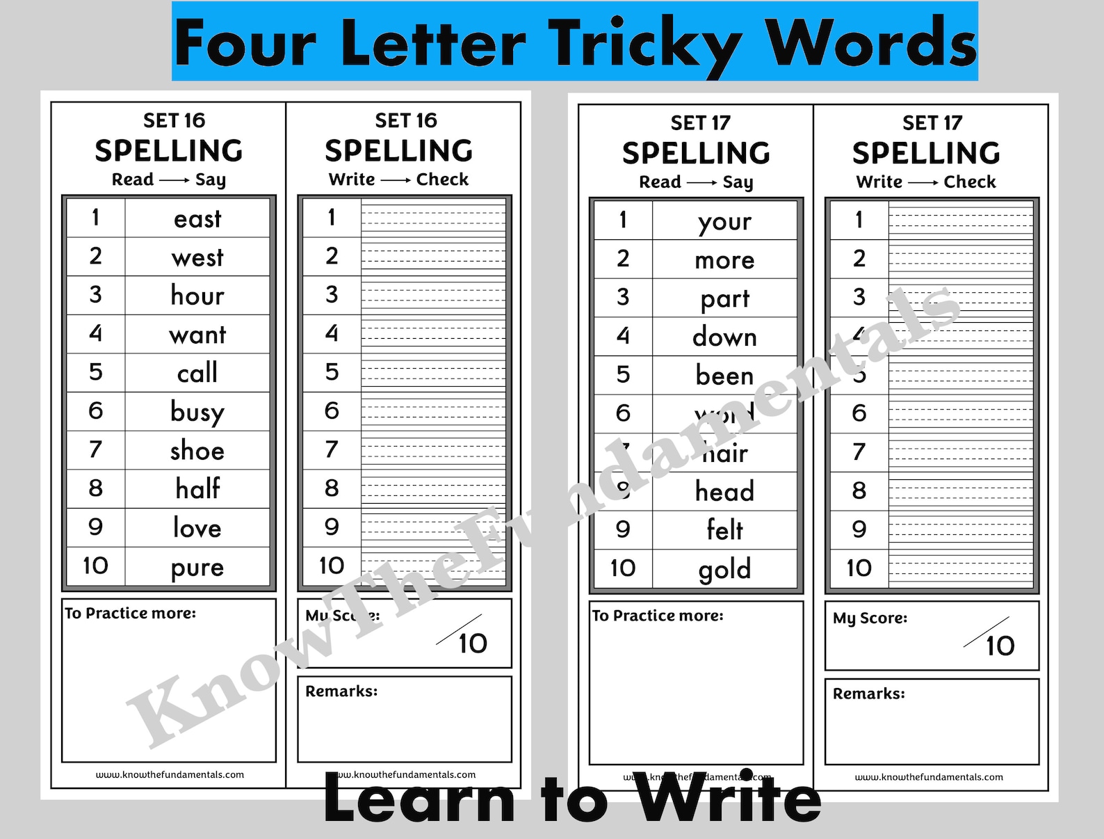 Tricky Words List Phases | Learn to Read Program for Homeschool Kids ...