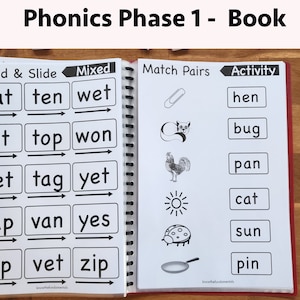 Phonics Book | CVC Words | Homeschool Resources for Kids | Phonics ...