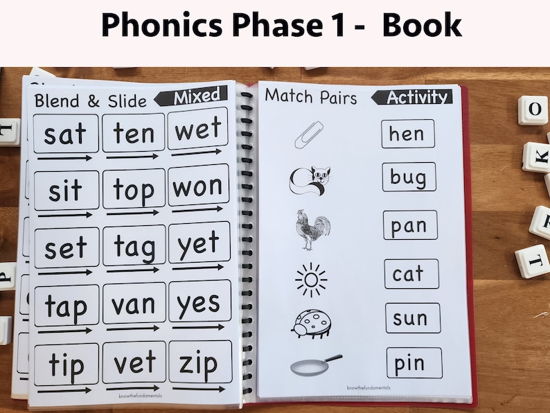 Phonics Book | CVC Words | Homeschool Resources for Kids | Phonics ...