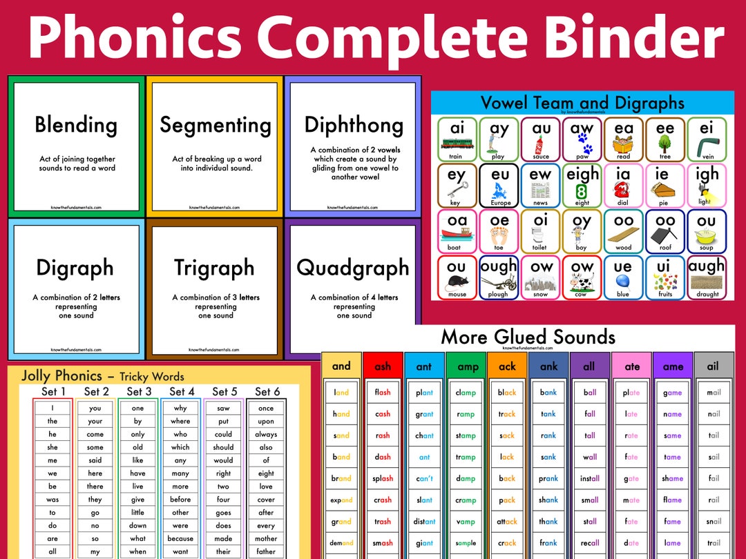 Phonics Binder | Reading Intervention Fluency | Phonics Curriculum Book ...