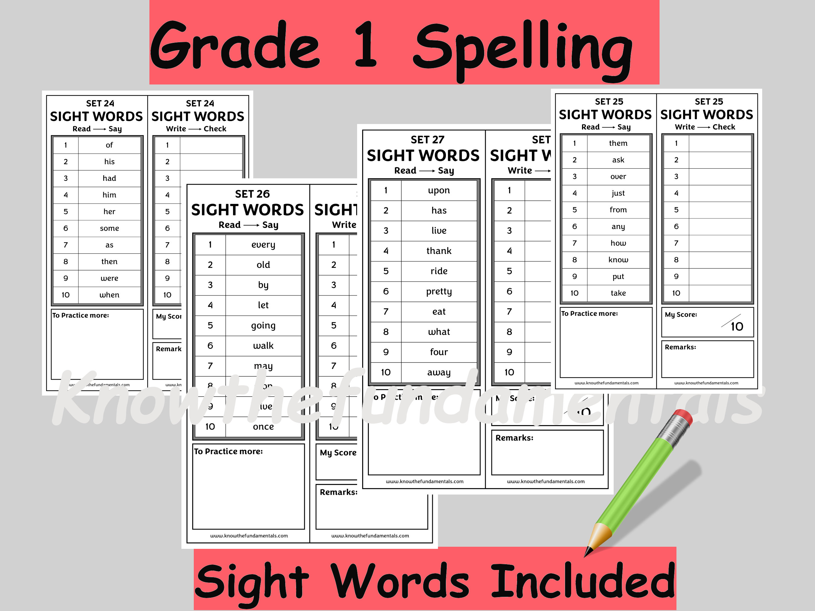 Grade 1 Spelling Year 1 Writing Worksheet 1st Grade Phonics Homeschool ...