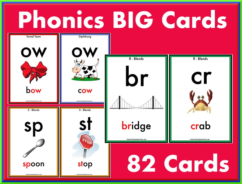 Phonics Cards | Phonics Classroom Posters | Phonics Montessori | Learn ...