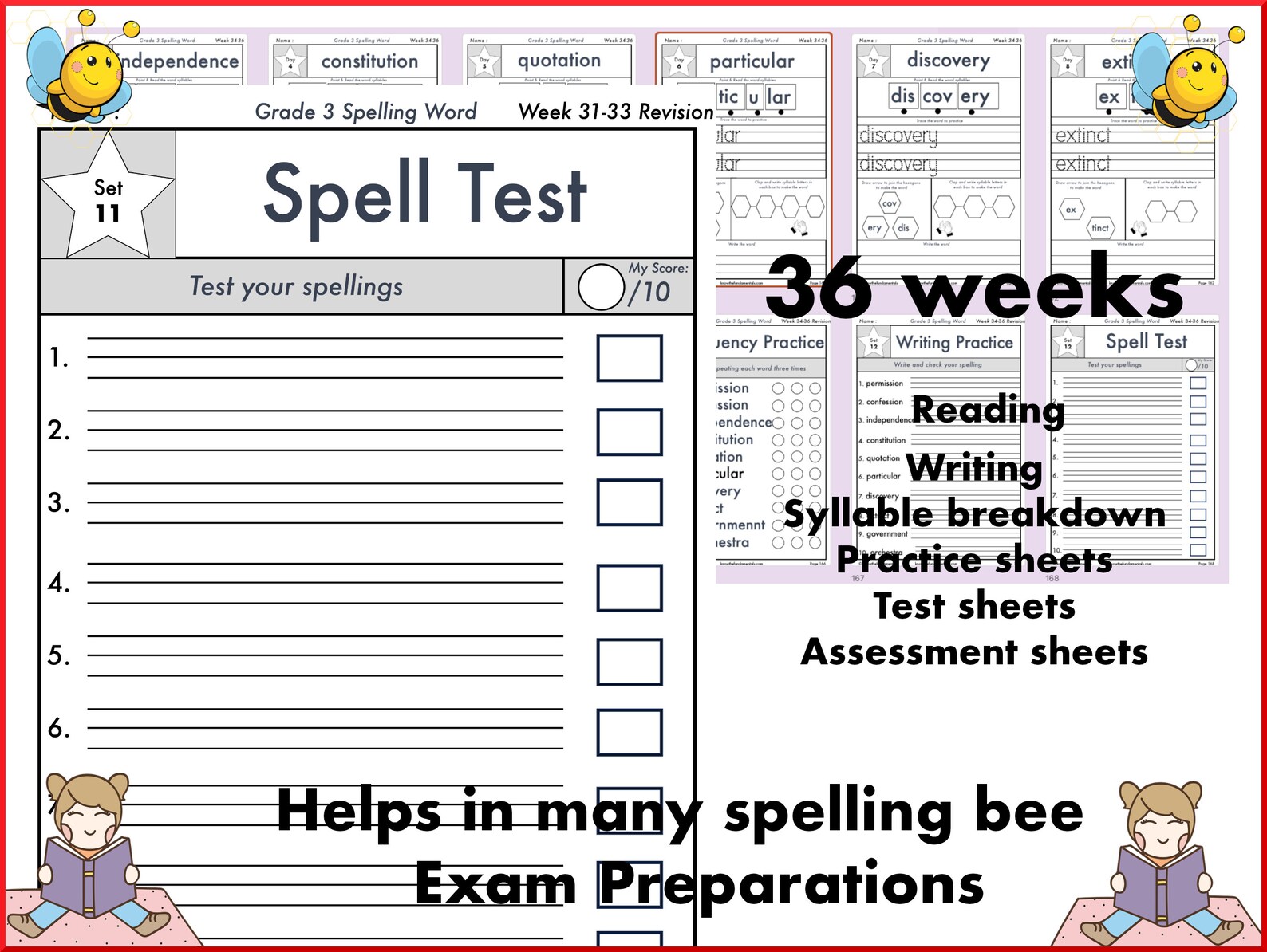 3rd Grade Spelling Worksheets | Spelling Activities | NAPLAN ICAS ...