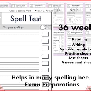 3rd Grade Spelling Worksheets | Spelling Activities | NAPLAN ICAS ...