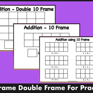 Ten Frames Activity Printable | 10 Frame Flash Cards | Ten Frame ...