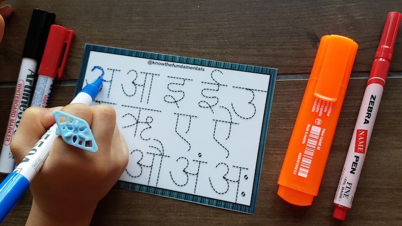 Hindi Alphabet Flashcards, Hindi Letter Printables, Hindi Varnamala ...
