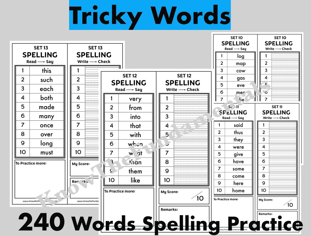 Tricky Words List Phases | Learn to Read Program for Homeschool Kids ...