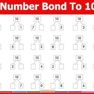 Number 1-10 Flashcards | Tens Frame | Pre-k Kindergarten Addition ...
