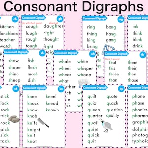 Consonant Blends, Digraph, Phonics Reading, Sight Words, L-blends, R ...