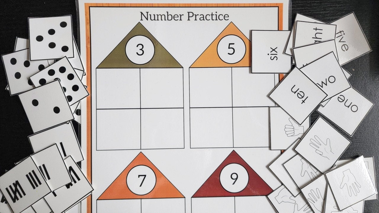 1-10, Number Practice, Kindergarten Worksheets, Preschool Math ...