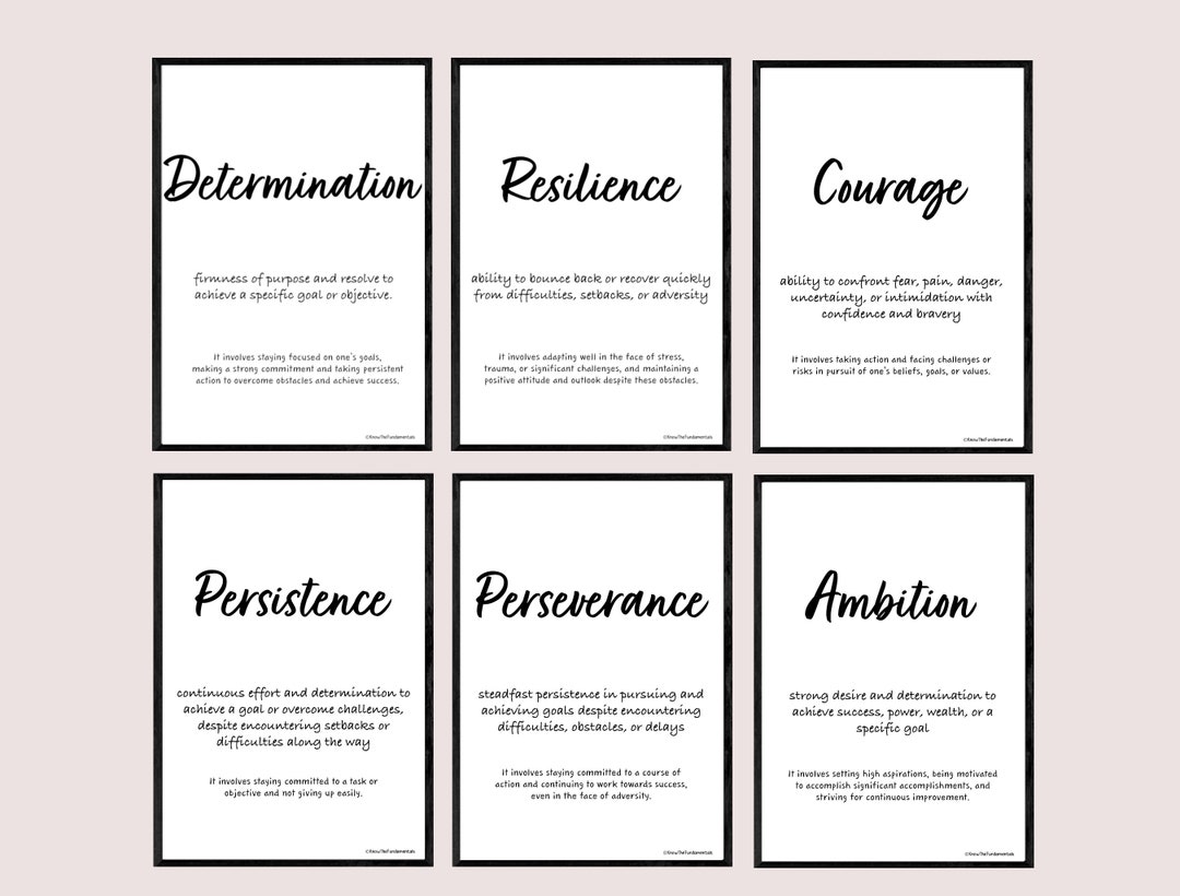 Positive Growth Mindset Motivational Posters Classroom Office School ...