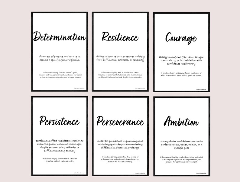 Positive Growth Mindset Motivational Posters Classroom Office School ...