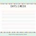 Trace Days of the Week Printable Worksheet | Days Tracing Sheets | Days ...