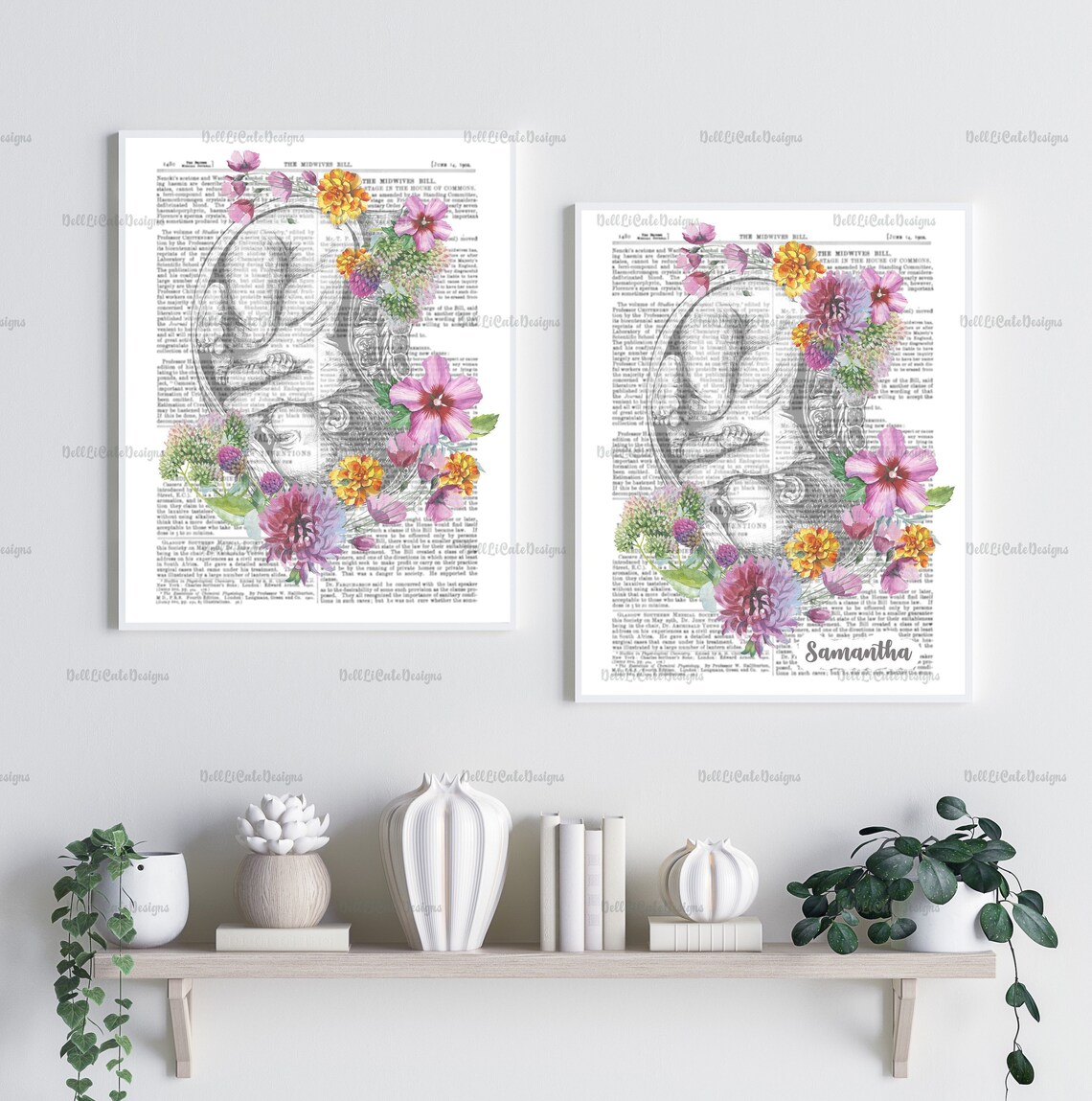 Midwife Print Student Midwife Prints Fetus Foetus in Womb - Etsy UK
