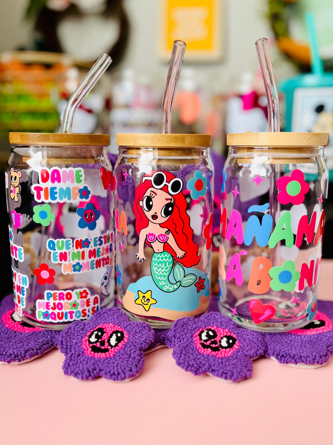 Karol G Mañana Será Bonito 16 Oz Beer Can Glass Bebecita - Etsy