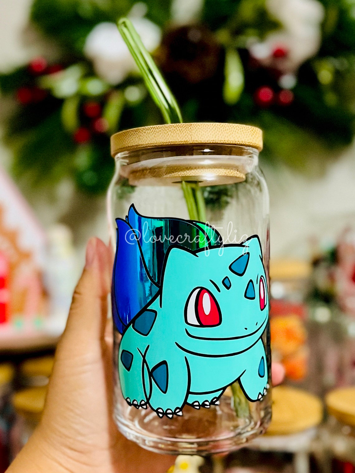 Poke Bulba Ssaur 16oz Beer Can Glass | Spring Cup | Iced Coffee ...