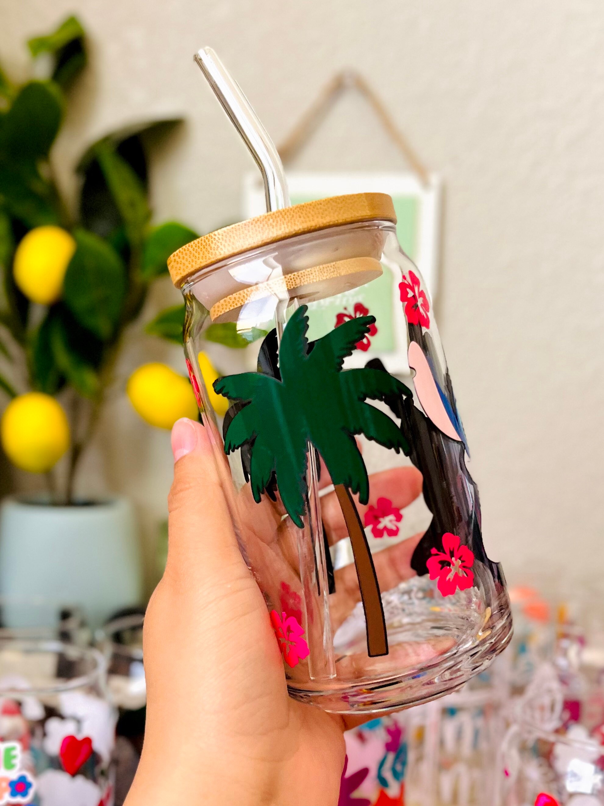 Elvis Blue Alien 16 Oz Beer Can Glass Spring Summer Lemonade Smoothie ...