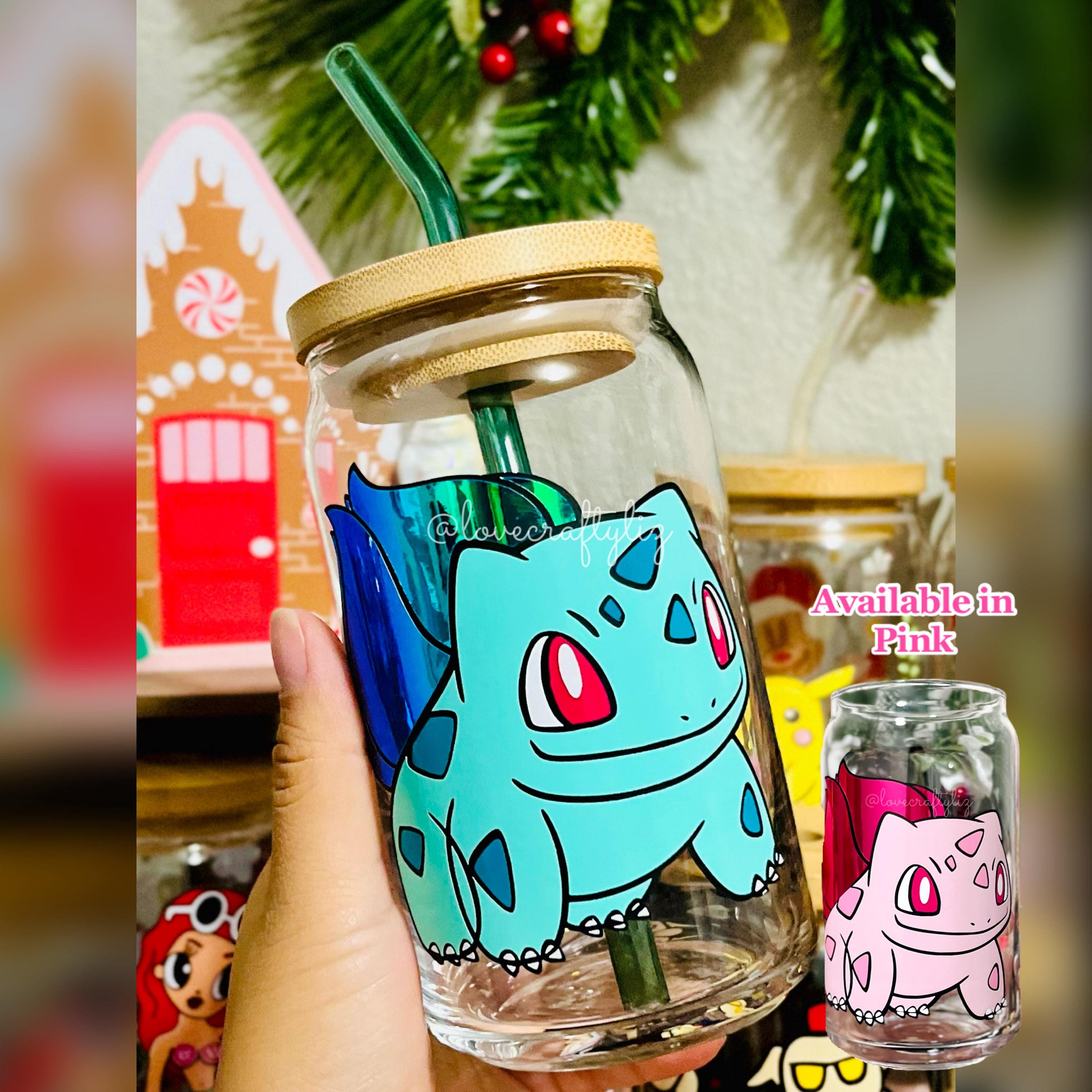 Poke Bulba Ssaur 16oz Beer Can Glass | Spring Cup | Iced Coffee ...