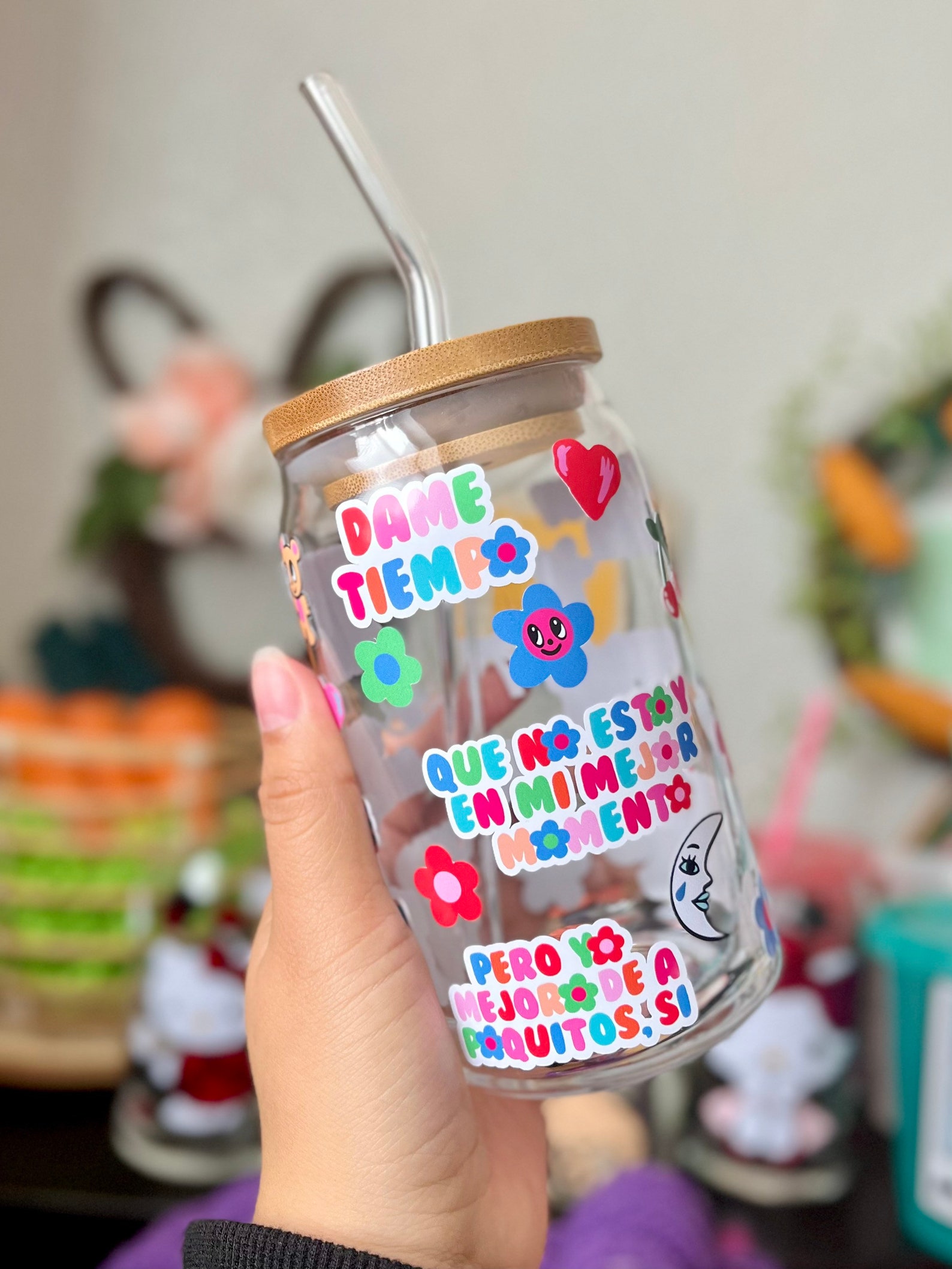 Karol G Mañana Será Bonito 16 Oz Beer Can Glass Bebecita Bebesota ...