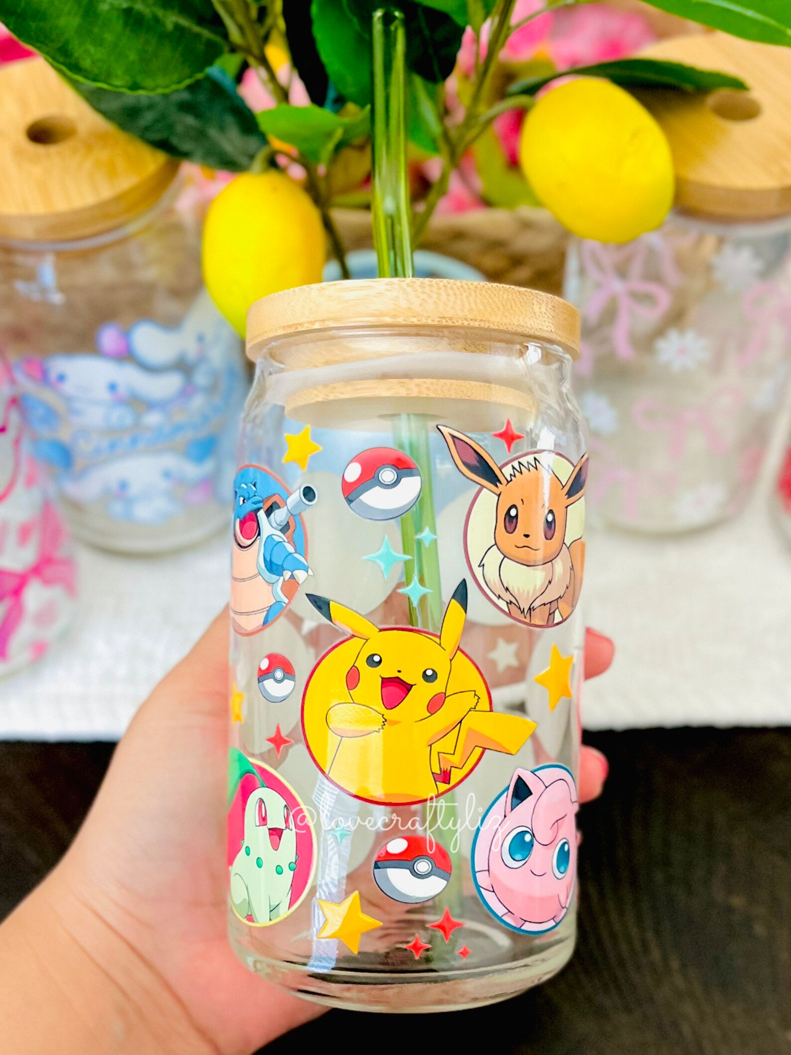 Pocket Monsters Poke Buddies 16oz Beer Can Glass Spring Cup Iced Coffee ...