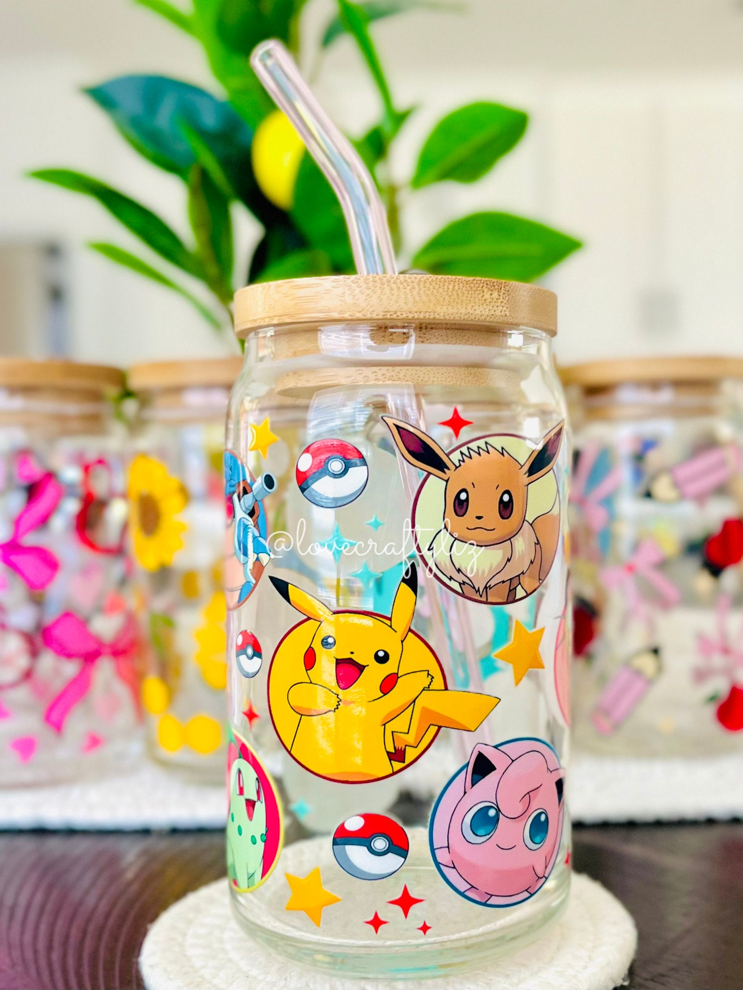 Pocket Monsters Poke Buddies 16oz Beer Can Glass Spring Cup Iced Coffee ...