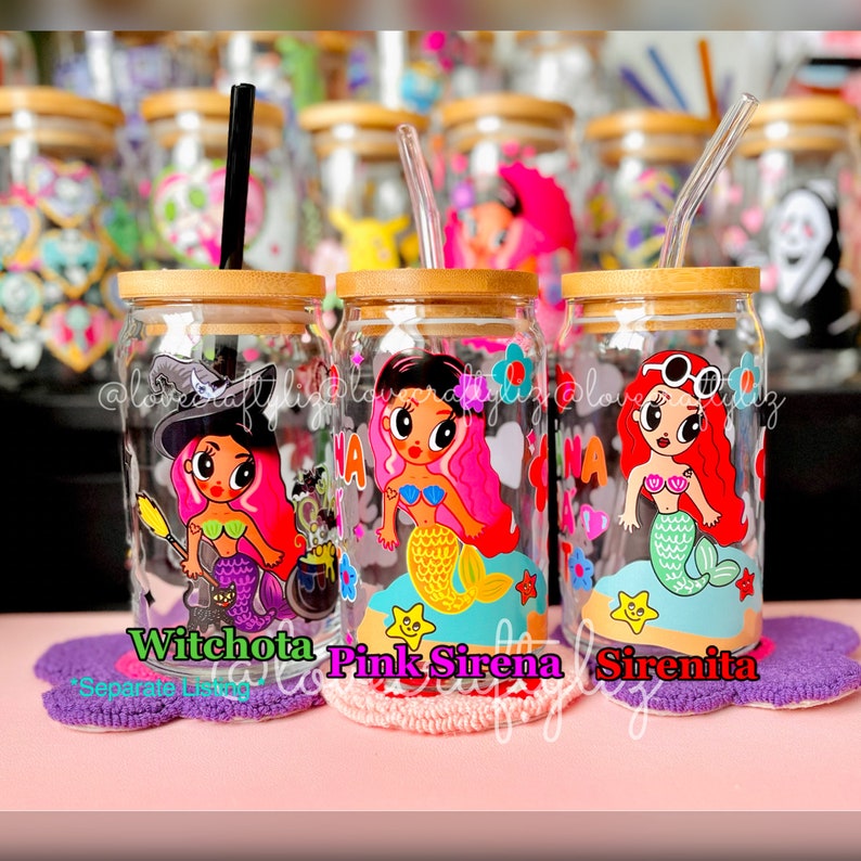 Karol G Mañana Será Bonito 16 Oz Beer Can Glass Bebecita Bebesota ...