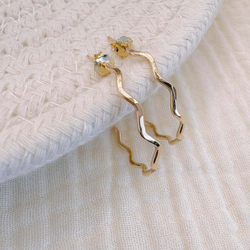 Small Squiggle Earrings - Etsy