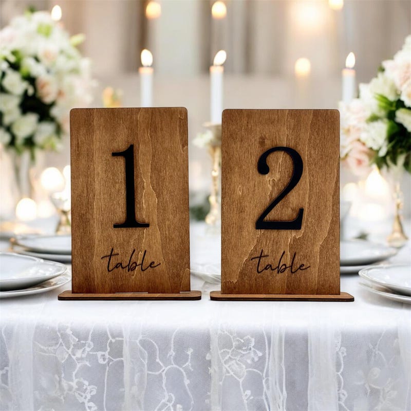Rustic Table Numbers - Etsy