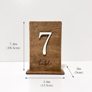 Personalized Wedding Wooden Table Numbers Sign, Unique Rustic Boho ...
