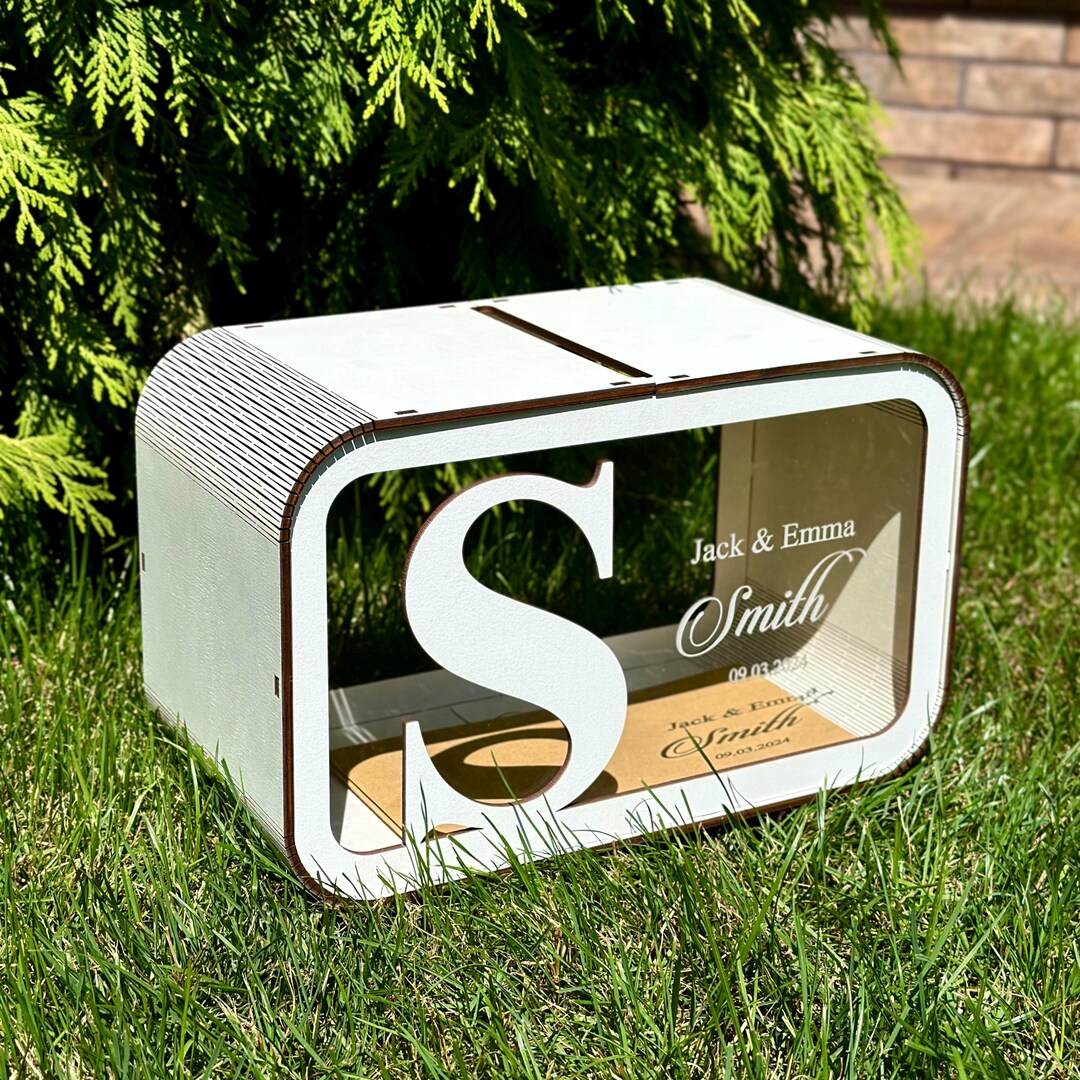 Wedding Card Box With Slot, Family Tree Card Box for Wedding, Rustic ...