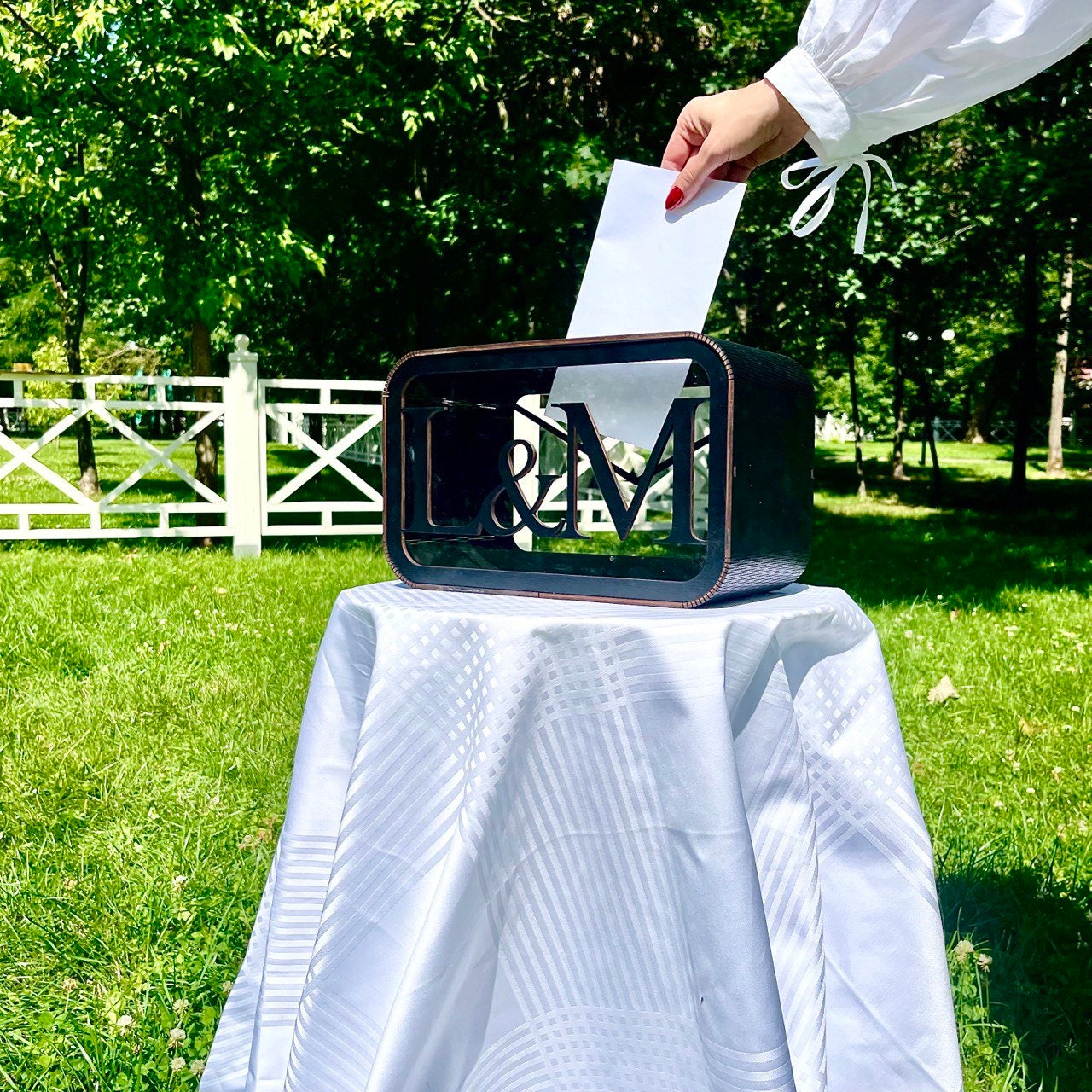 Elegant Wedding Card Box Modern Rustic Decor Chic Wedding - Etsy