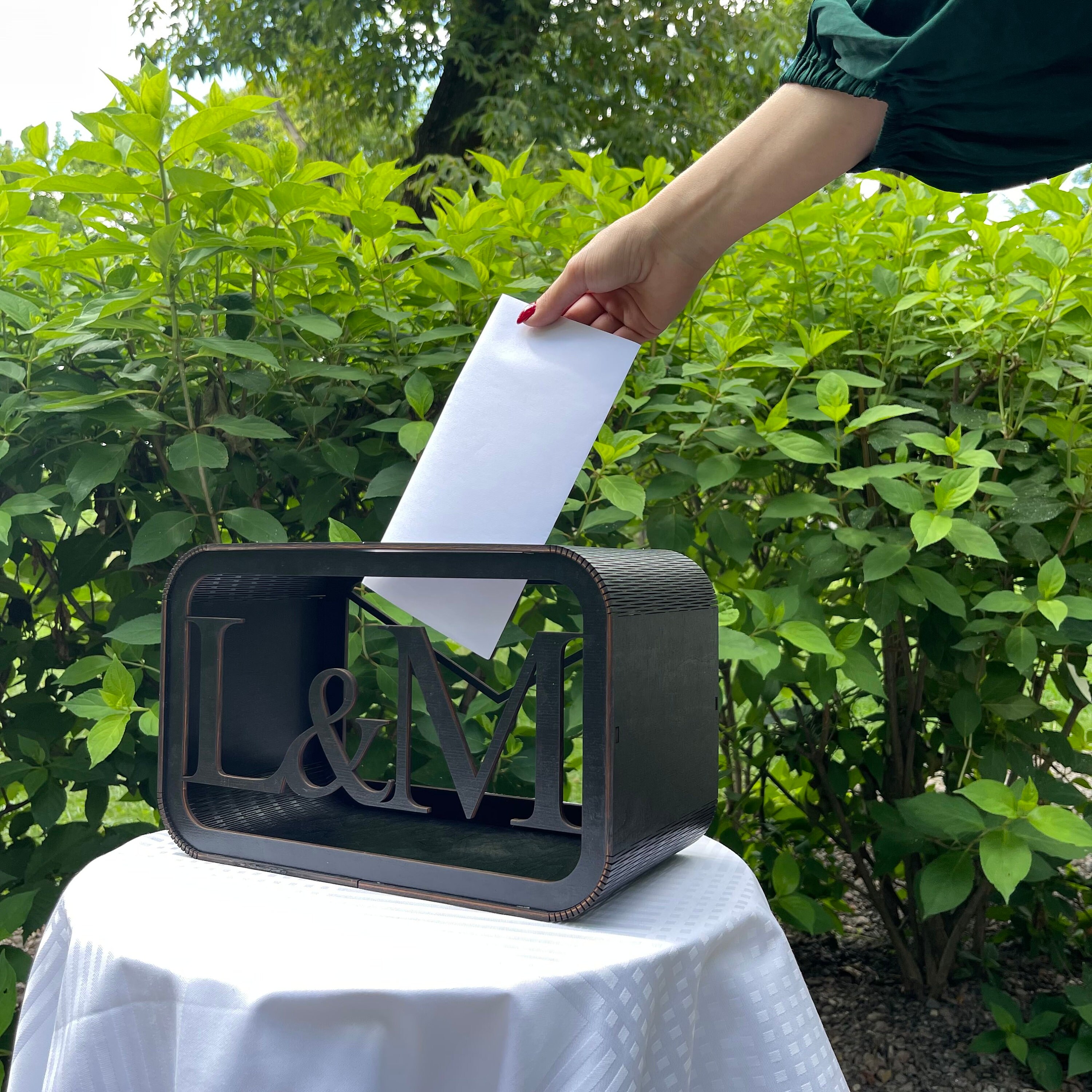 Elegant Wedding Card Box Modern Rustic Decor Chic Wedding - Etsy