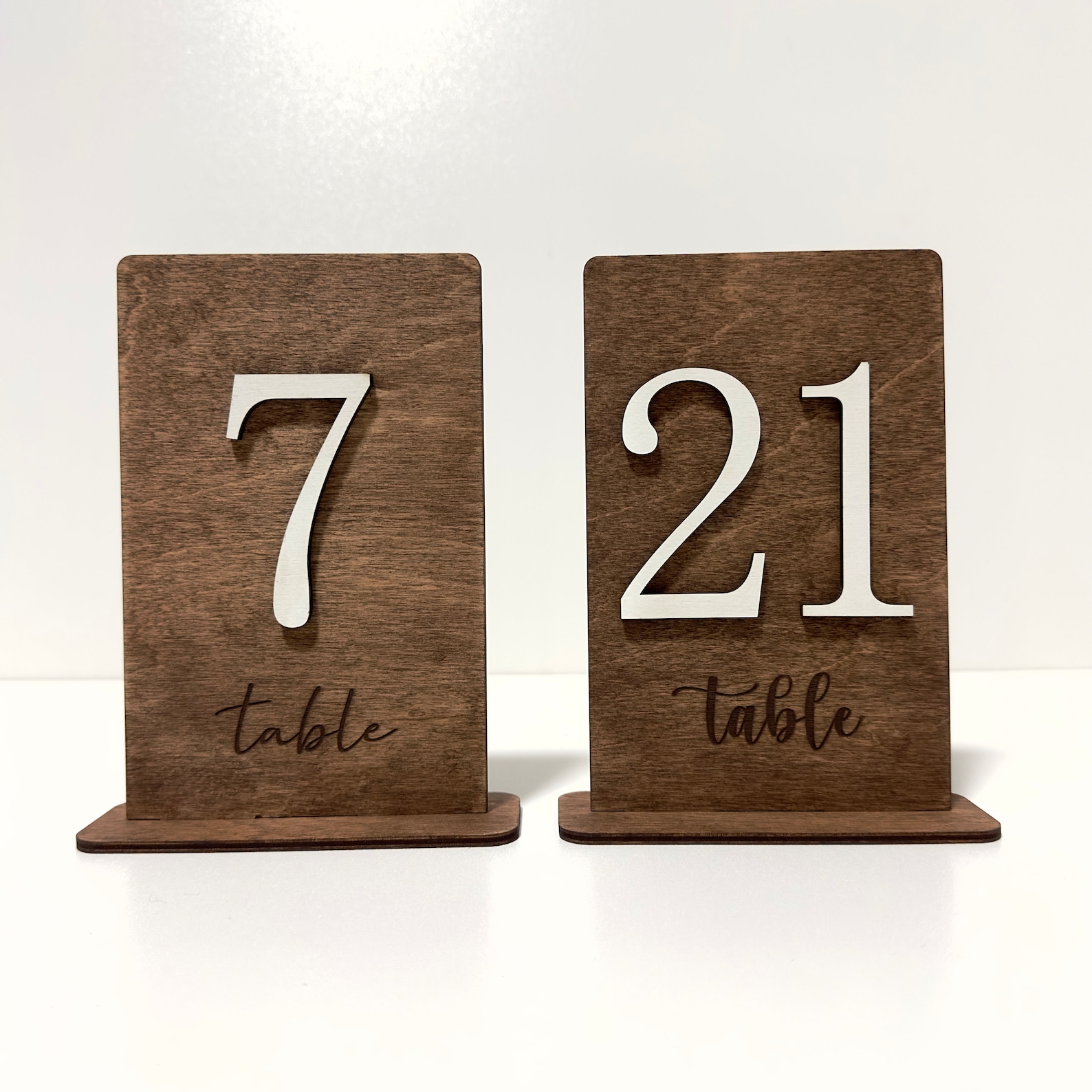 Personalized Wedding Wooden Table Numbers Sign, Unique Rustic Boho ...