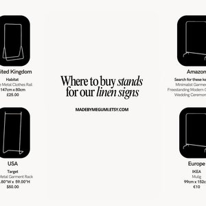 Custom Linen Fabric Wedding Sign | Minimal Wedding Signage | 100% Linen ...