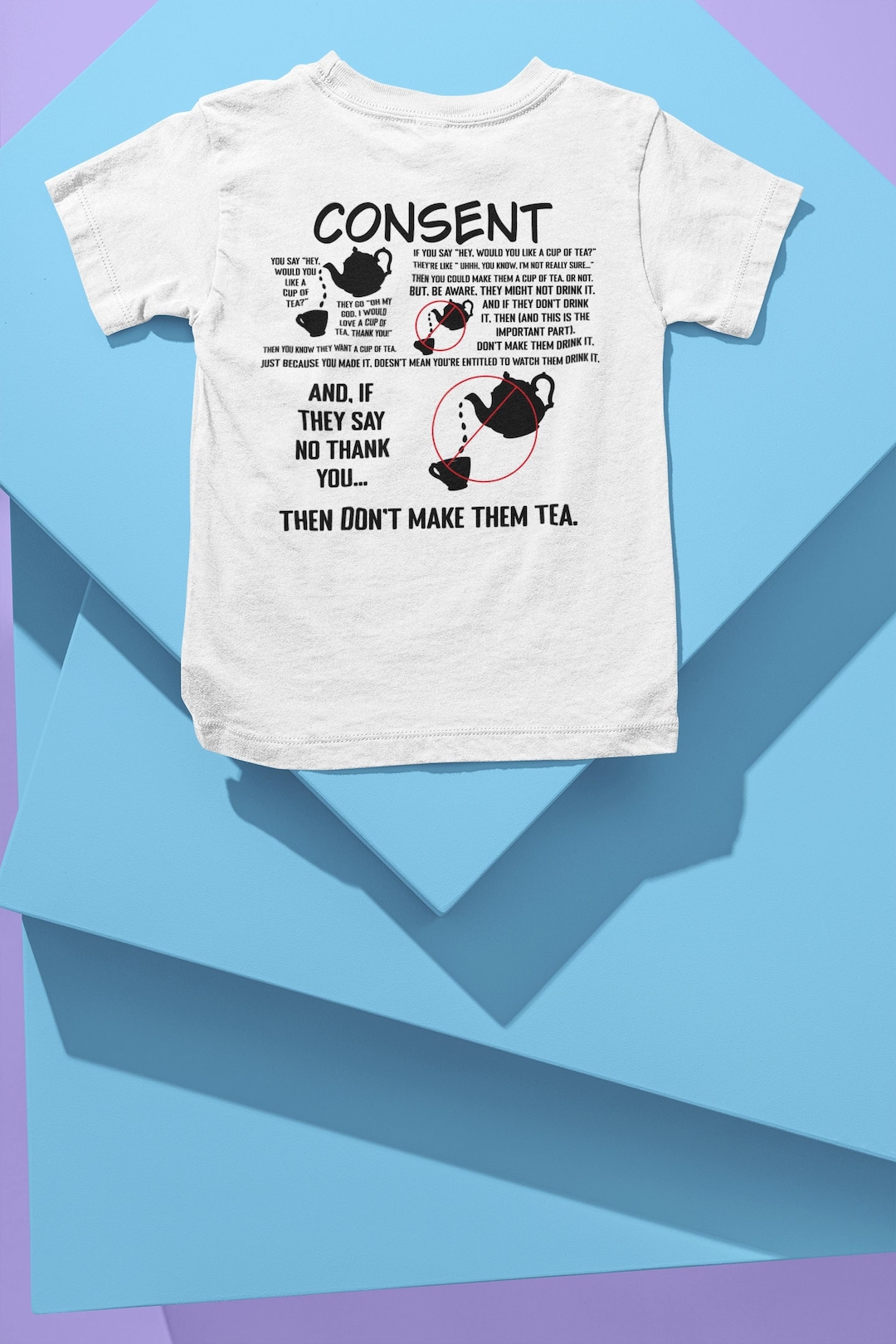 Consent Tea Shirt - Etsy