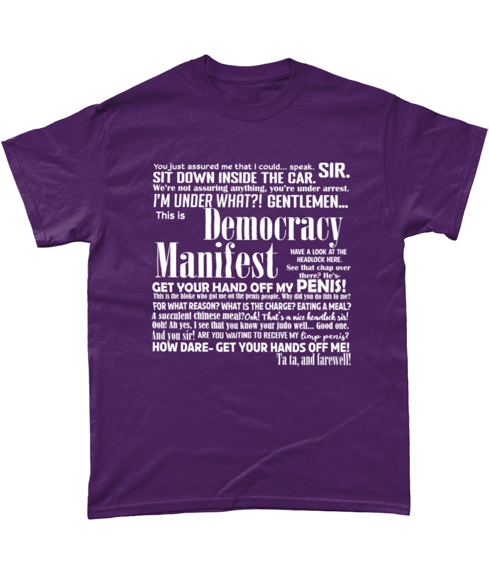 Democracy Manifest T Shirt - Etsy