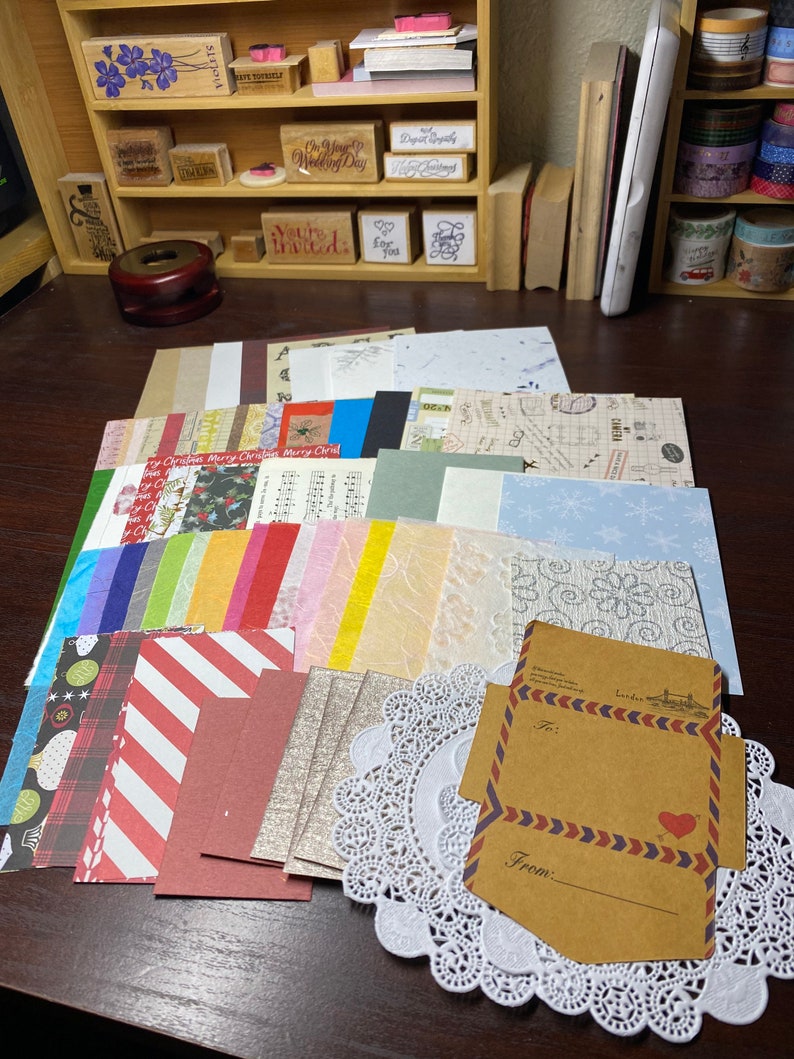 Stationary Book Box With More That 200 Pieces Ephemera,pockets ...