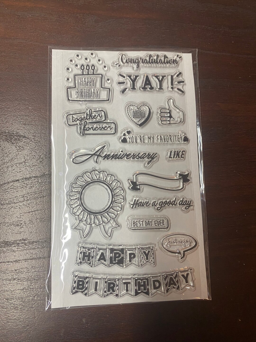 Daily Clear Rubber Stamp Sheet/planner Stamp / Pen Pal/ Stationary ...