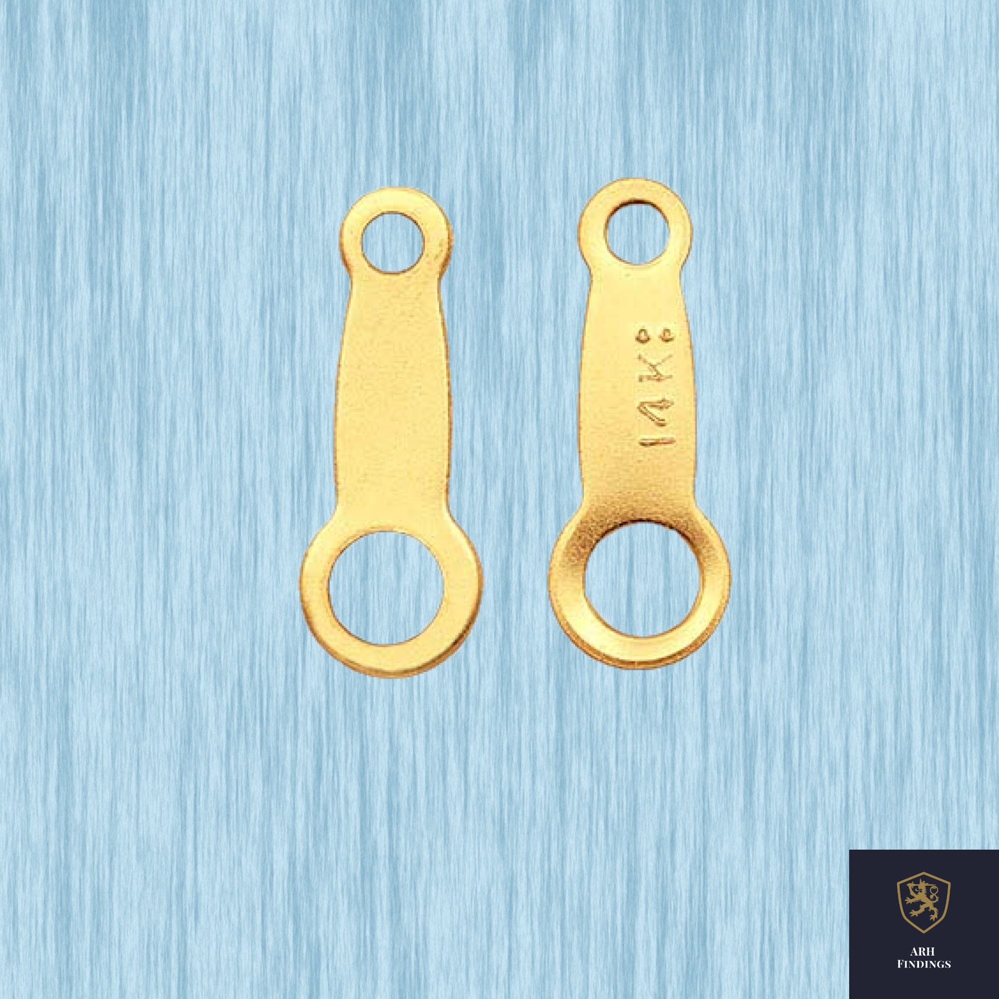 14k Gold Solid Gold Chain Tag/ Chain Tab for Connecting Chains | Etsy