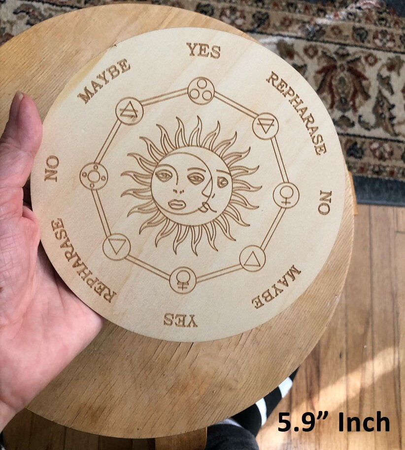 Wooden 9.8 Inches Big Pendulum Board Wooden Carven Board - Etsy