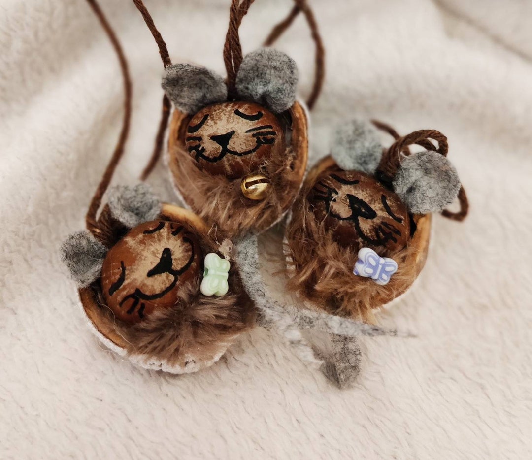 Set of 3 Nut Mouse - Etsy