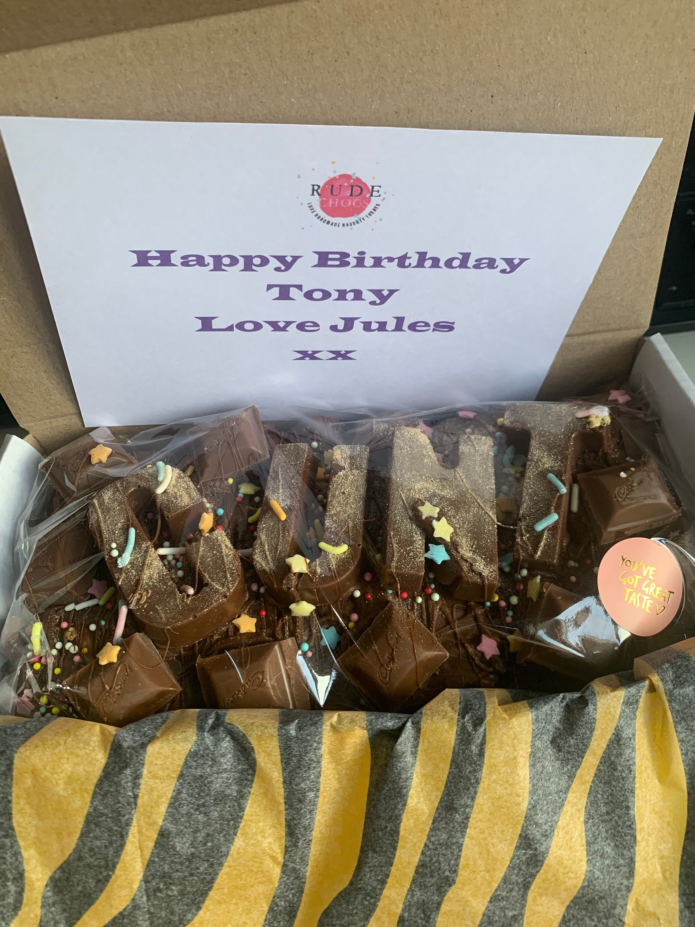 Luxe Handmade Rude Personalized Chocolate Gift - Etsy España