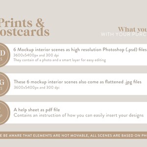 Prints & Postcards Mockup Set - Etsy