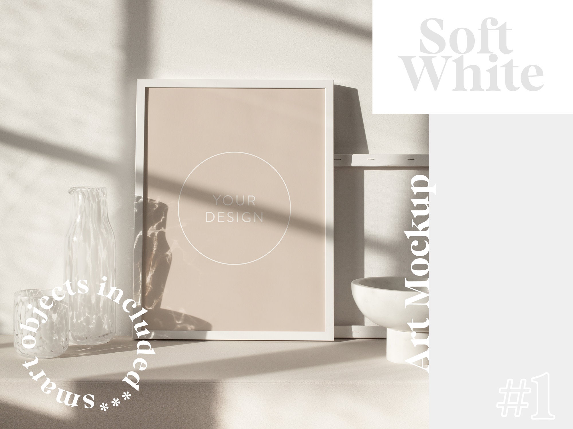 Soft White Mockup Scene 1 - Etsy
