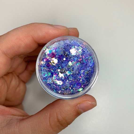 Holographic Periwinkle Glitter and Sequins Glitter and - Etsy