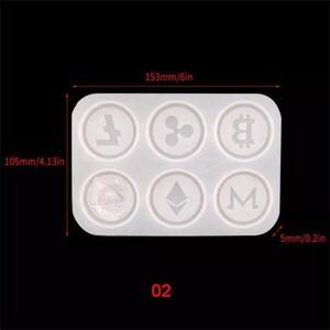 Commemorative Coin Resin Mold | Playing Coin Mold | Silicone Molds ...